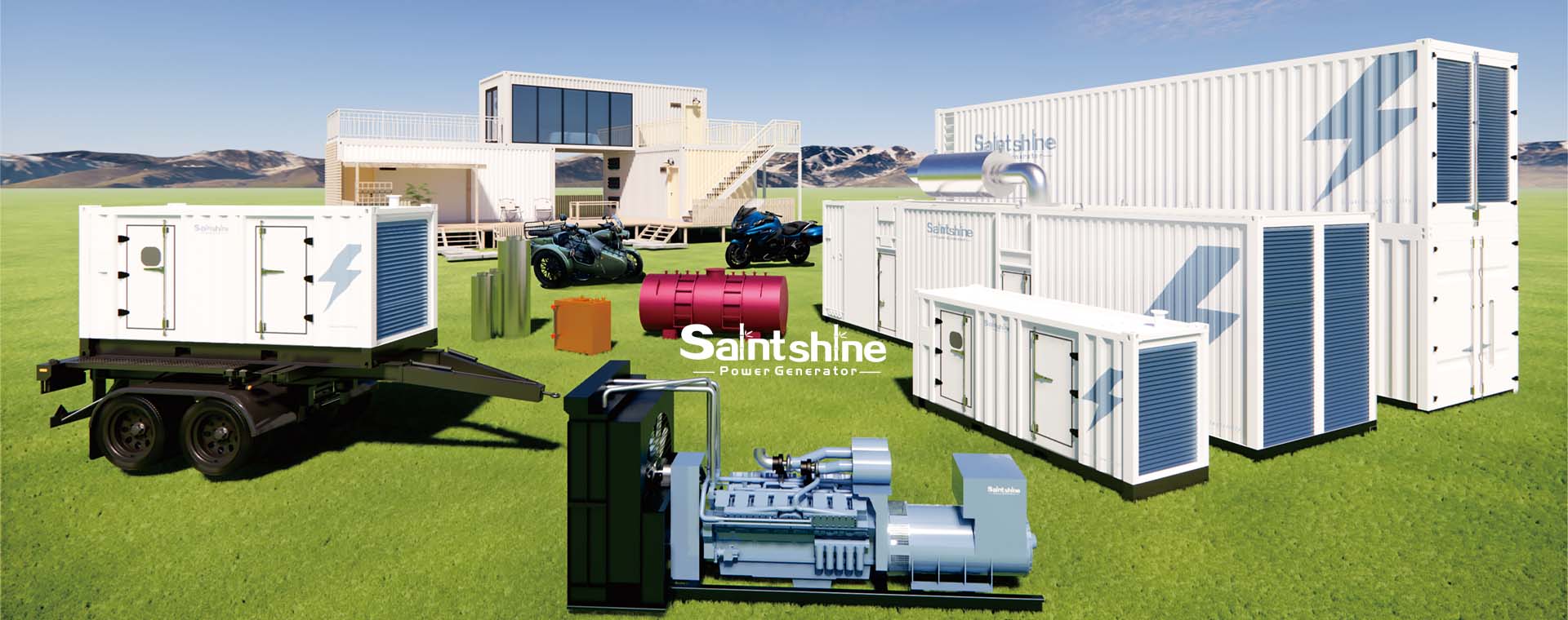 Diesel generator set, Natural gas generator set/, Low emission ...